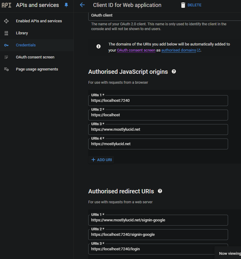 Adding Google Auth without ASP.NET Identity Database